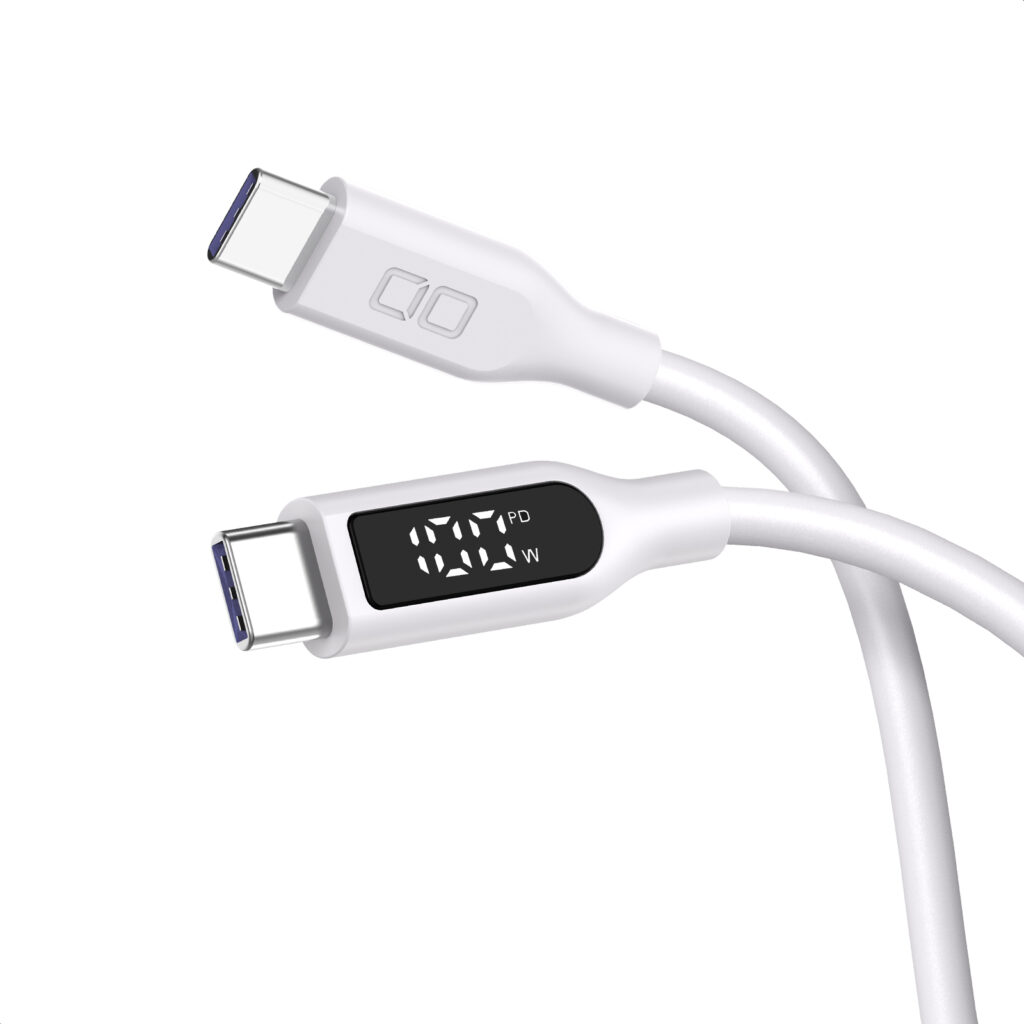 CtoC 1m 液晶ディスプレイ付きシリコンケーブル | 株式会社CIO（シーアイオー）公式HP 充電器・モバイルバッテリーメーカー