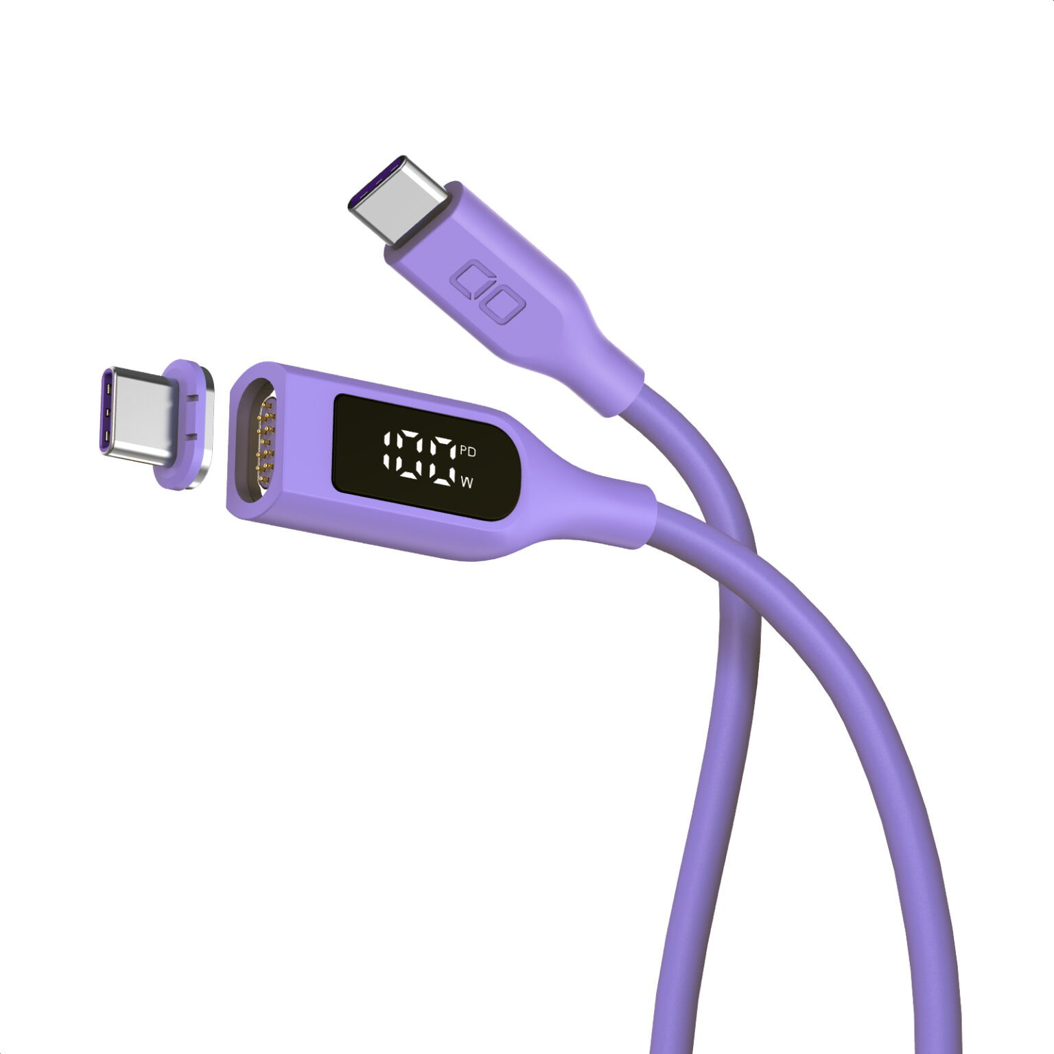 CIO マグネットシリコンケーブル [液晶ディスプレイ付き] CtoC 1m | 株式会社CIO（シーアイオー）公式HP 充電器・モバイルバッテリーメーカー