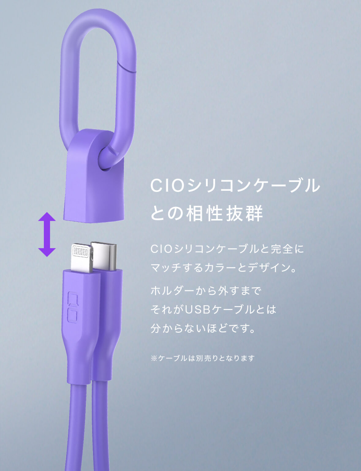 CIO カラビナ付きケーブルホルダー CtoL | 株式会社CIO（シーアイオー）公式HP 充電器・モバイルバッテリーメーカー